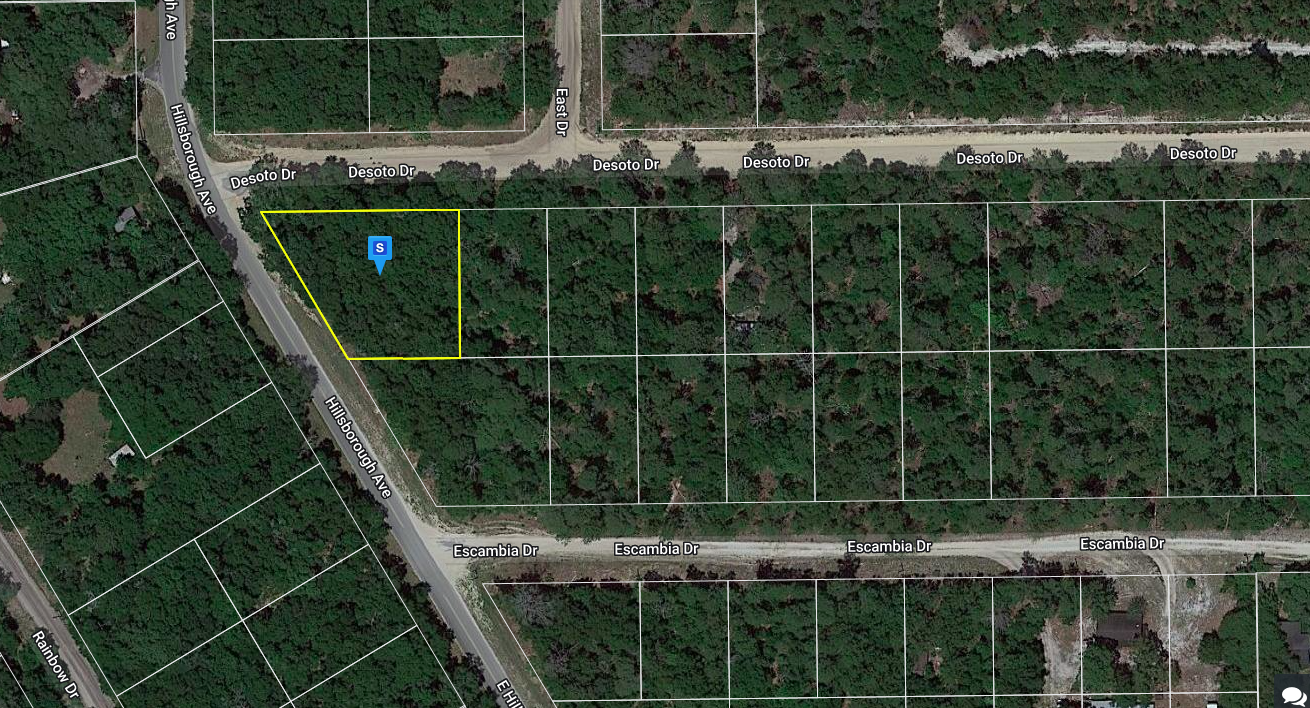 0.38 acre CORNER LOT / 101 Desoto drive Florahome, Florida